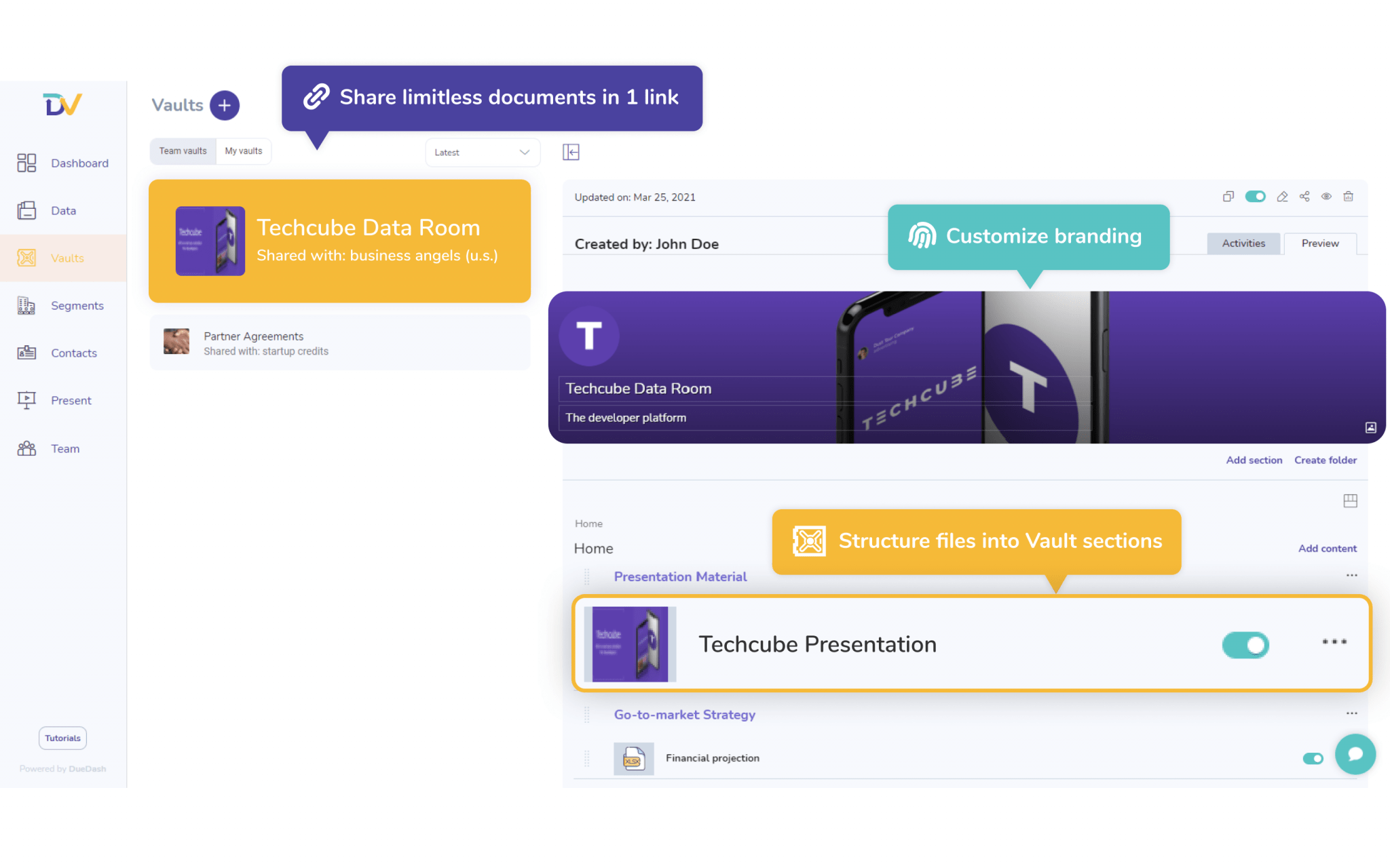 DataVault - Share with Security – Get Data Analytics